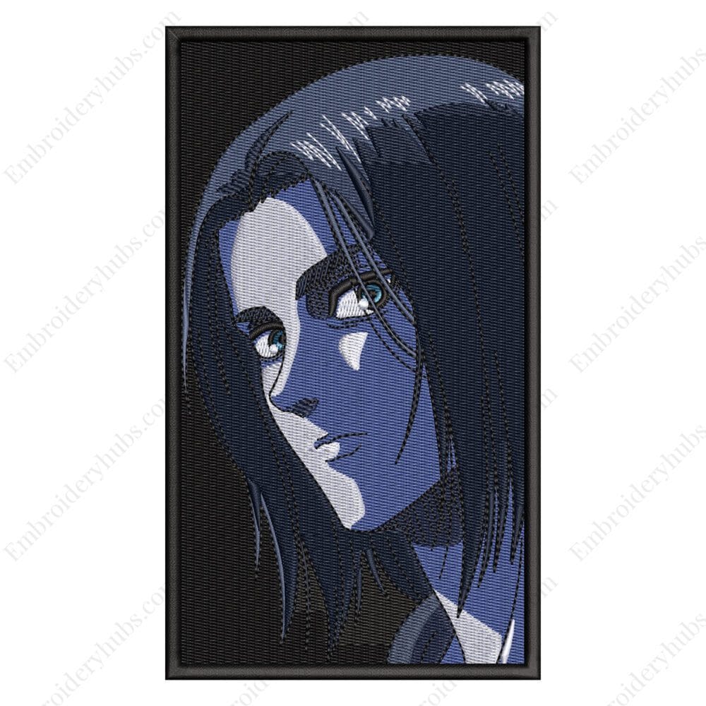 Eren Yeager Embroidery Design File - Attack on Titan Anime Embroidery ...