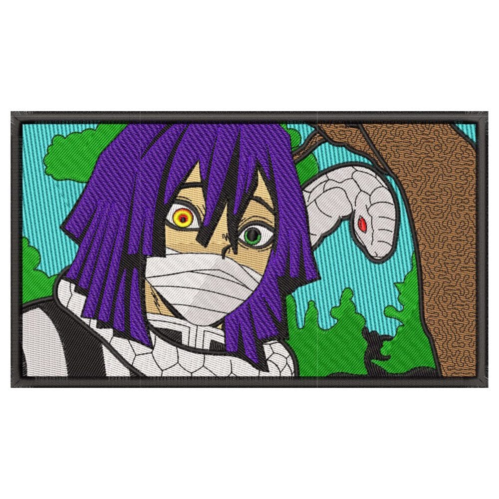 Obanai Anime Embroidery Design - Demon Slayer
