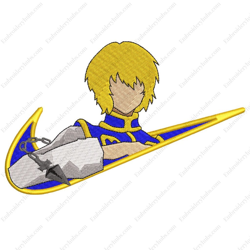 Kurapika Anime Embroidery Design - HunterxHunter