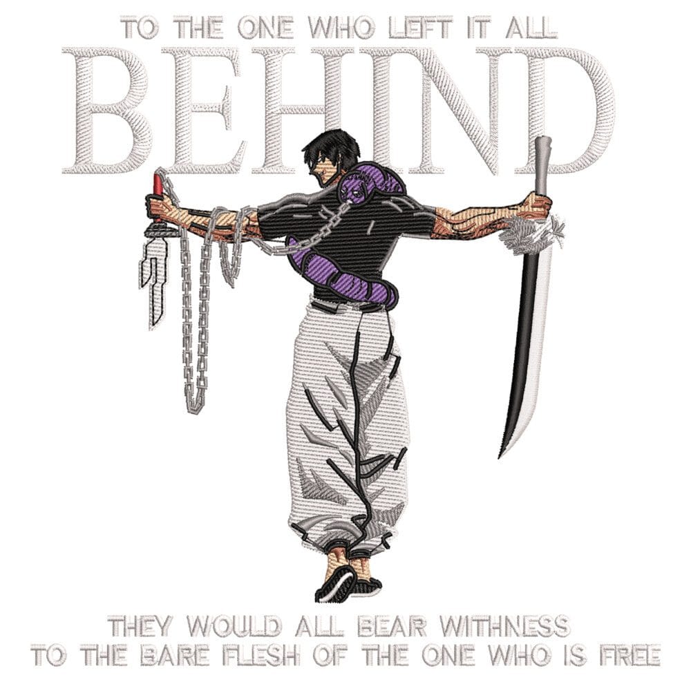 Toji Anime Embroidery Design - Jujutsu Kaisen